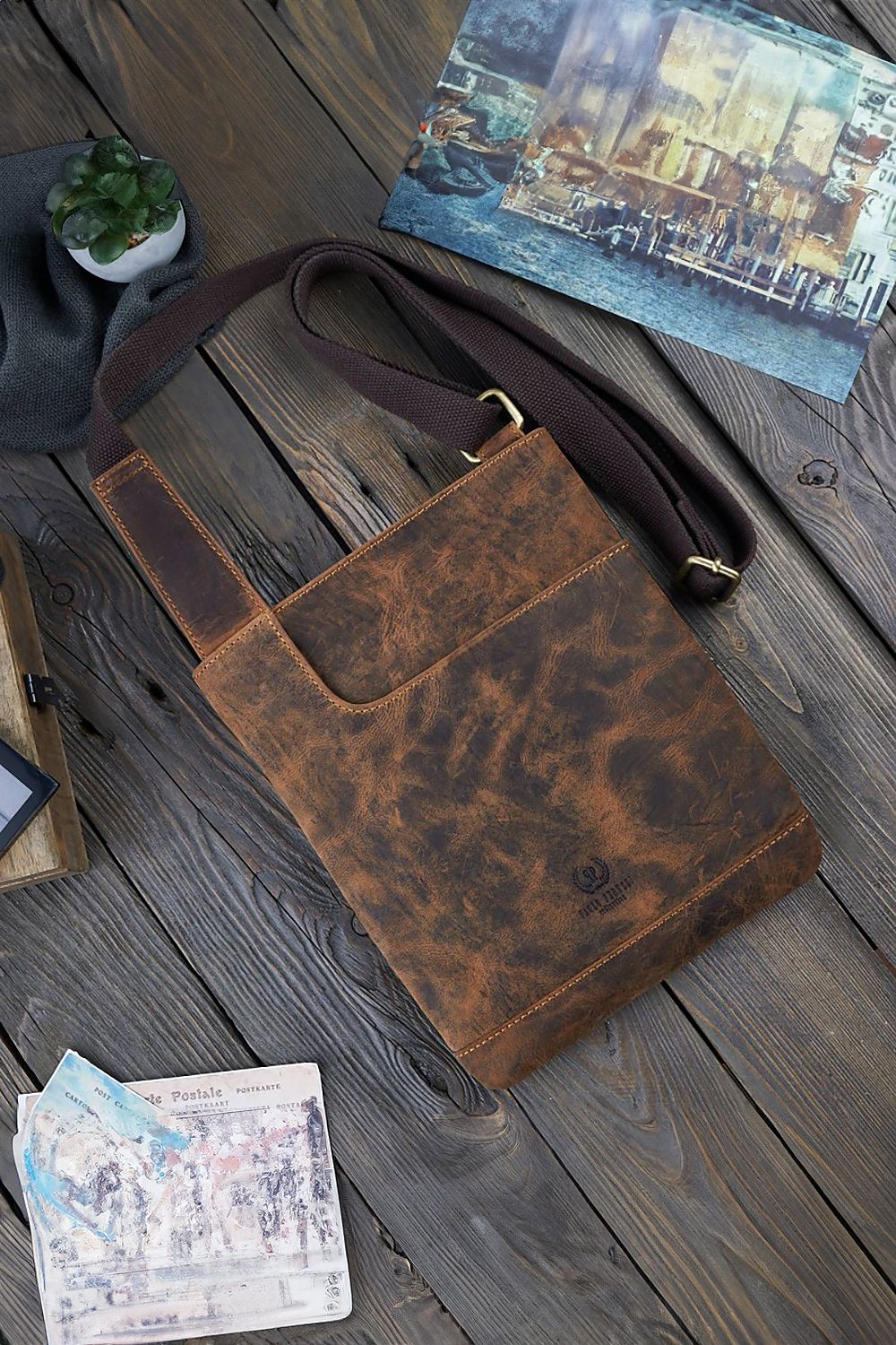 Natural Leather Bag | Spago Fashion